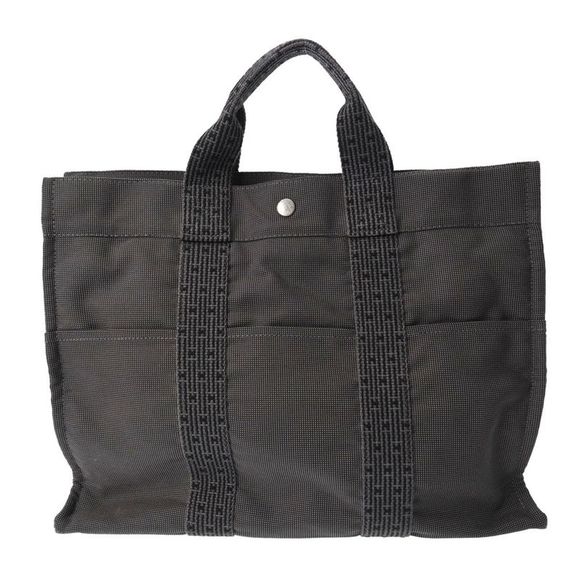 Hermès | Bags | Herms Herline Black Canvas Tote Bag Preowned | Poshmark